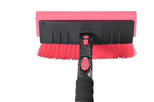 SubZero 14403 54" Snow Plow Snowbroom with Pivoting Head and Integrated Ice Scraper (Colors may vary)