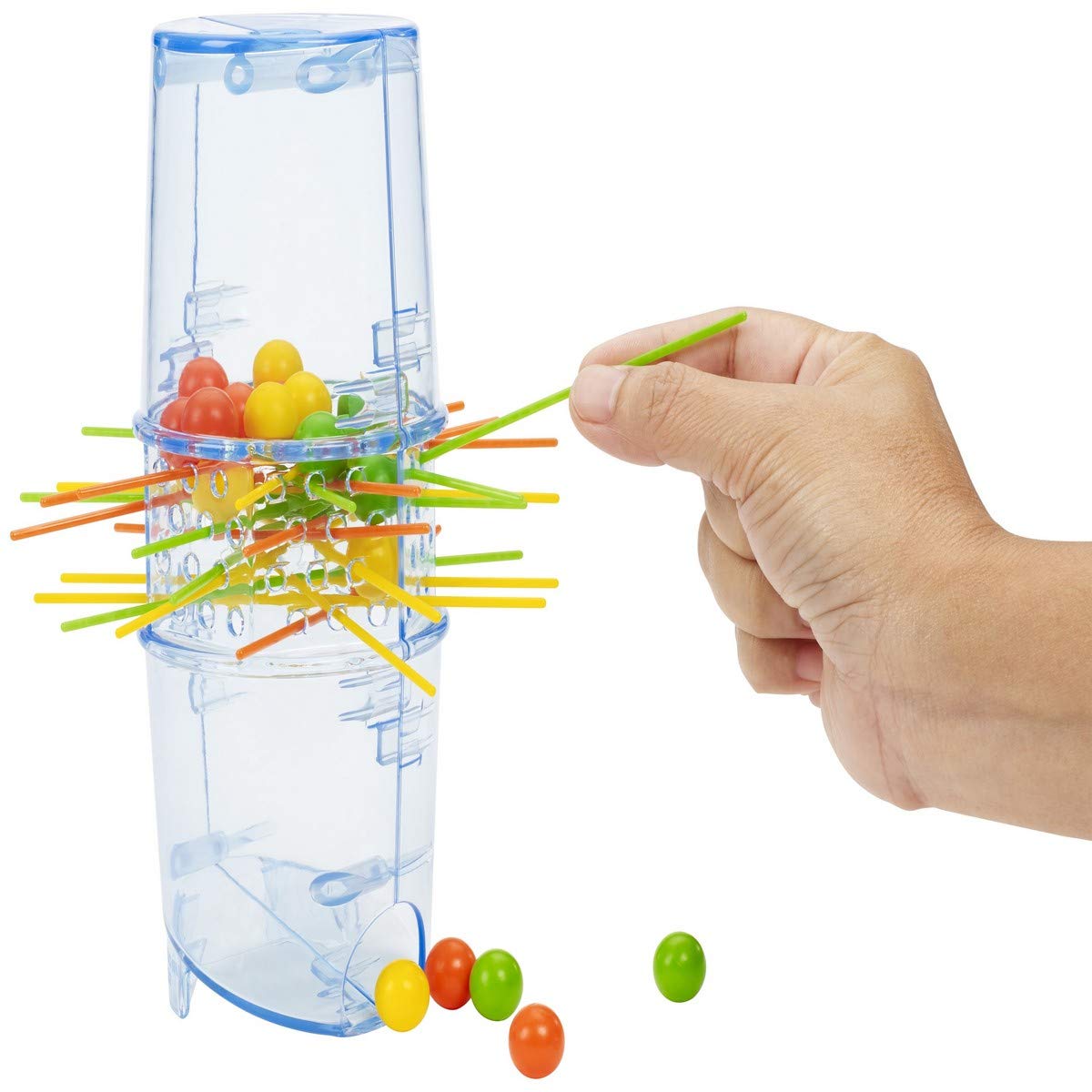 Mattel Games Fast Fun Blokus/Kerplunk, Two Player Game, Playing Time Approx. 15 Minutes, Age 5+