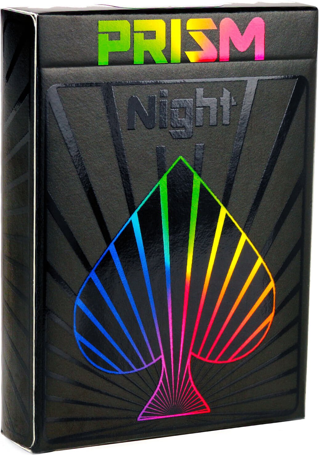 PREMIUM PLAYING CARDS, High Quality Deck of Cards, Cool Prism Gloss Ink, Best Poker Cards, Unique Bright Rainbow & Red Colors for Kids & Adults, Black Card Decks Games, Standard Size
