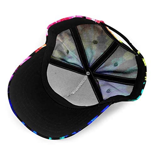 BWBFVPW Neon Tie Dye Print Baseball Cap Adjustable Twill Sports Dad Hat for Men Women