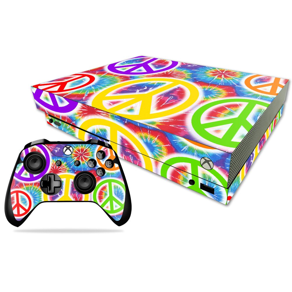 MightySkins Skin Compatible with Microsoft Xbox One X - Peaceful Explosion | Protective, Durable, and Unique Vinyl Decal wrap Cover | Easy to Apply, Remove, and Change Styles | Made in The USA