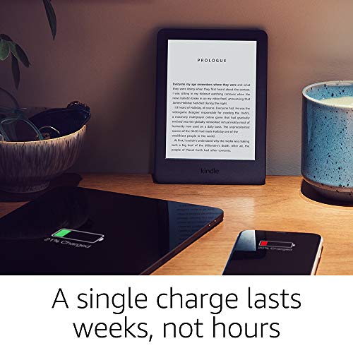 Kindle (2019 release)- With a Built-in Front Light - White - Without Lockscreen Ads + 3 Months Free Kindle Unlimited (with auto-renewal)