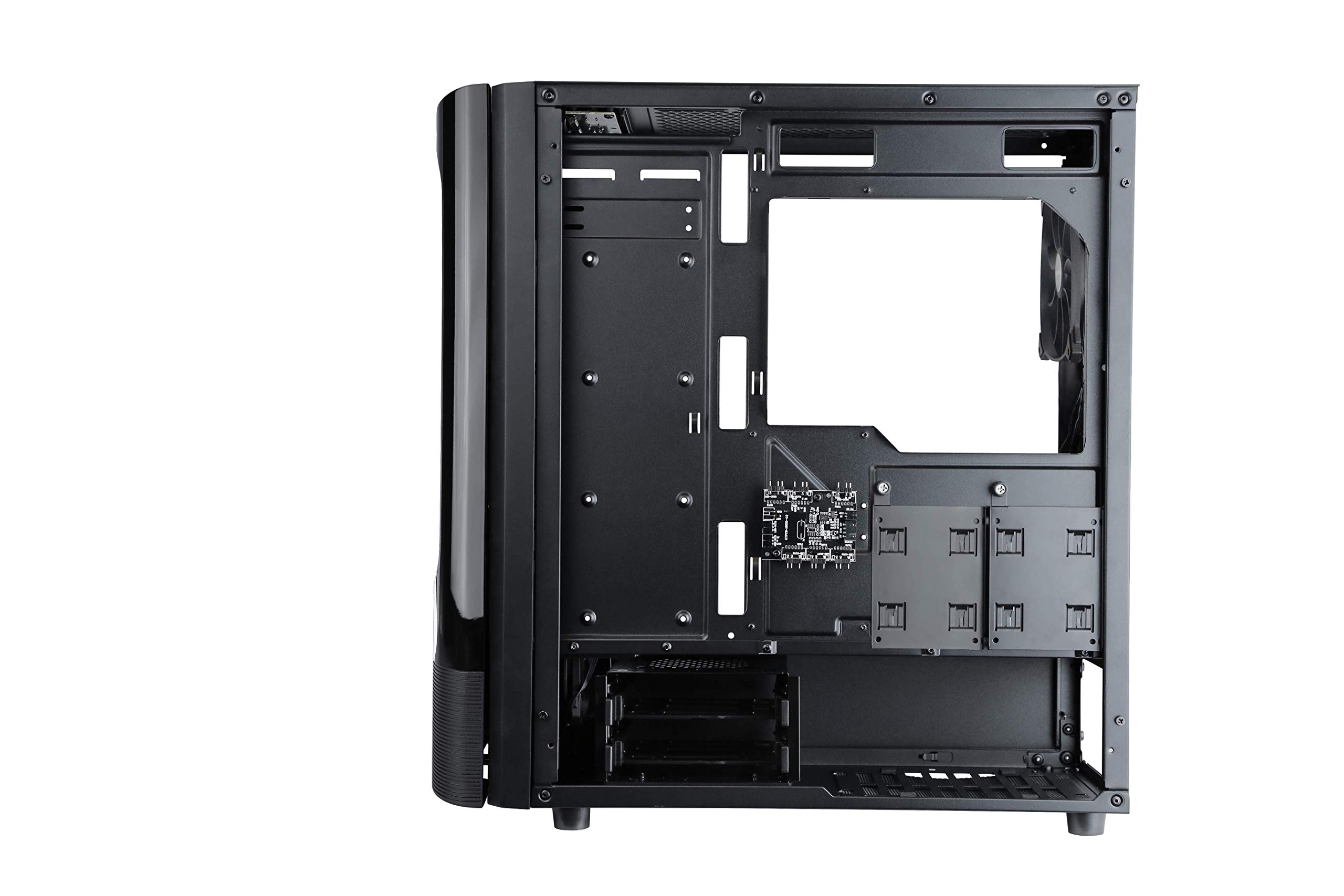 Raidmax EVOL H07 ATX Mid Tower Gaming Case Tempered Glass Side ARGB Fans Included (H07 Black)