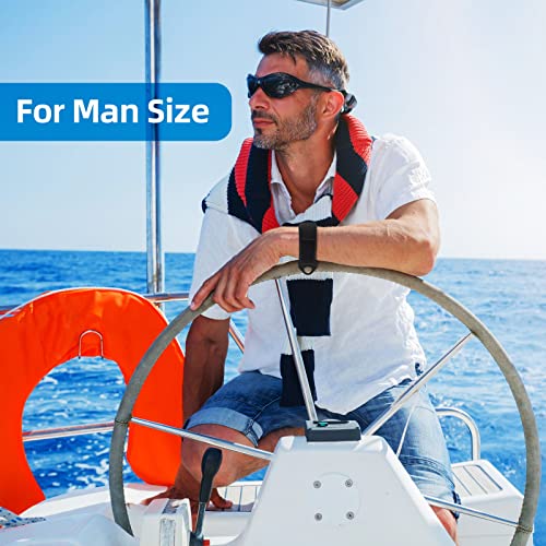 Civaner 4 Pieces Boat Floating Wrist Strap Floating Lanyard Wrist Strap for Kids Adjustable Wrist Safety Strap Float Neoprene Wristbands for Sports Accessories, 14 x 1.18 Inches