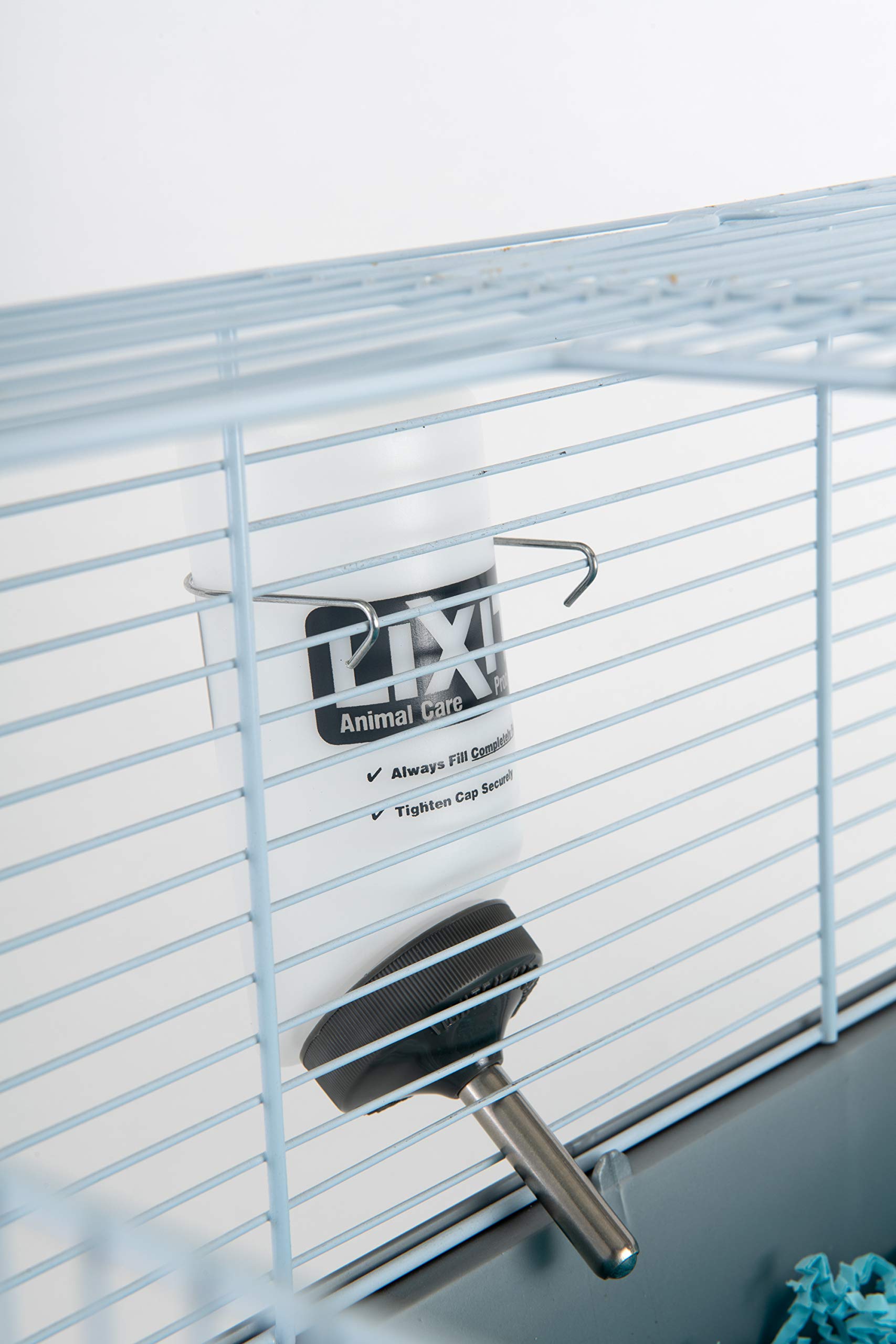 Lixit Wide Mouth BPA-Free Cage Water Bottles for Rabbits, Ferrets, Guinea Pigs, Rats, Chinchillas, Hamsters, Mice, Hedgehogs, Gerbils and Other Small Animals. (Translucent, 8 Ounce)