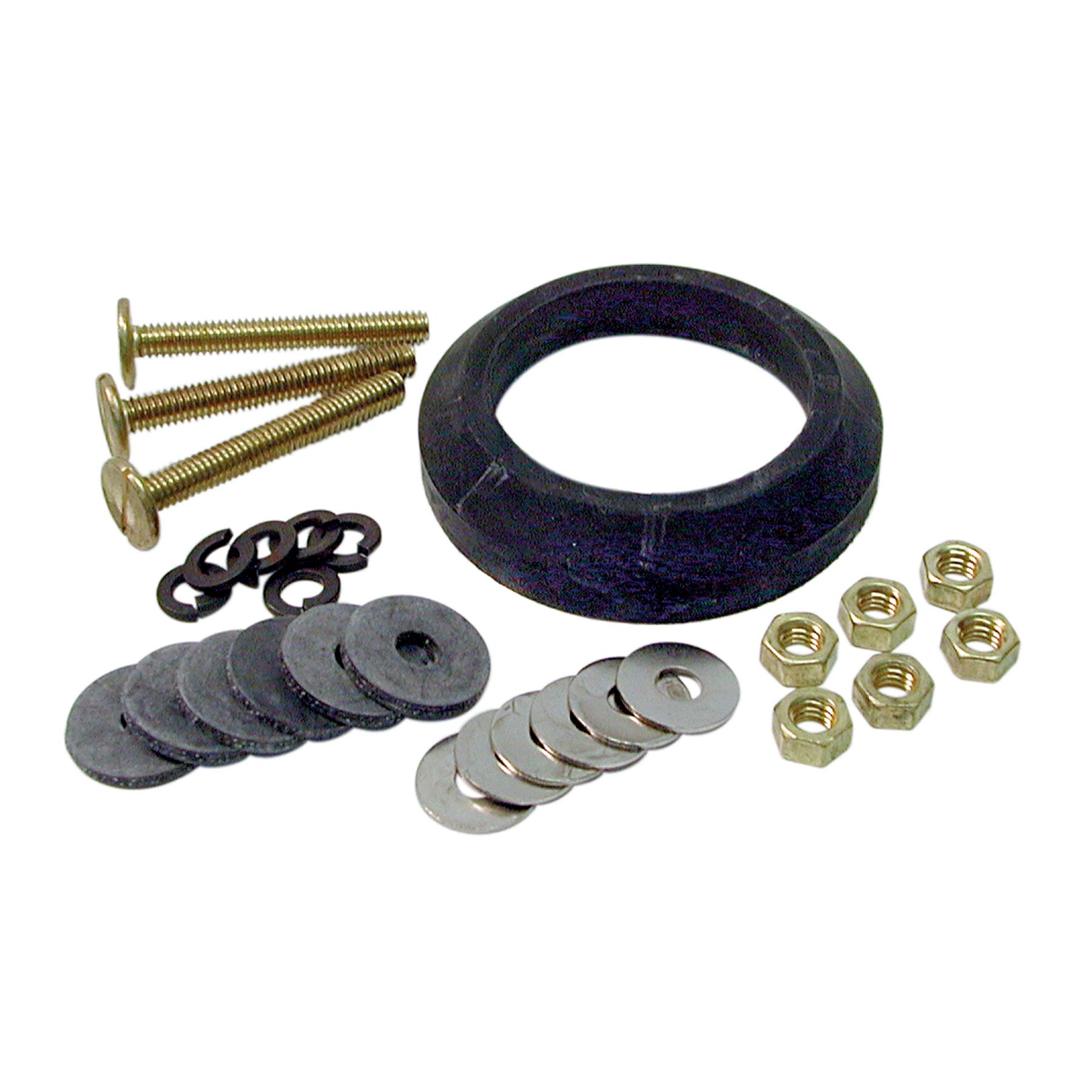 Danco Perfect Match, Inc. 88913 Tank to Bowl Repair Kit, for Use with Mansfield Het Toilets, Galvanized Steel, White