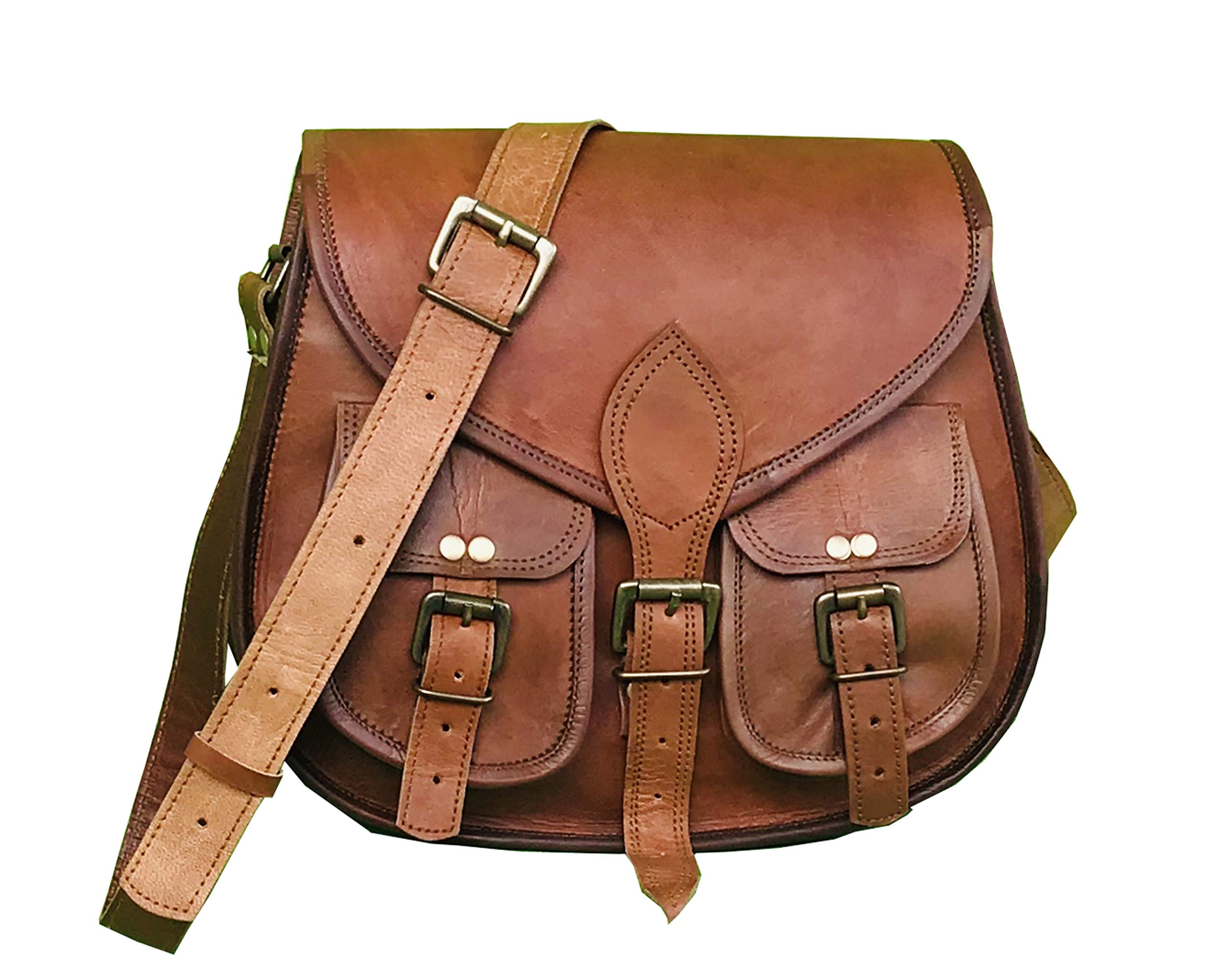 Leather Crossbody Purse for Women- Small Crossover Cross Body Bag Long Over the Shoulder Sling Womens Purses and Handbags