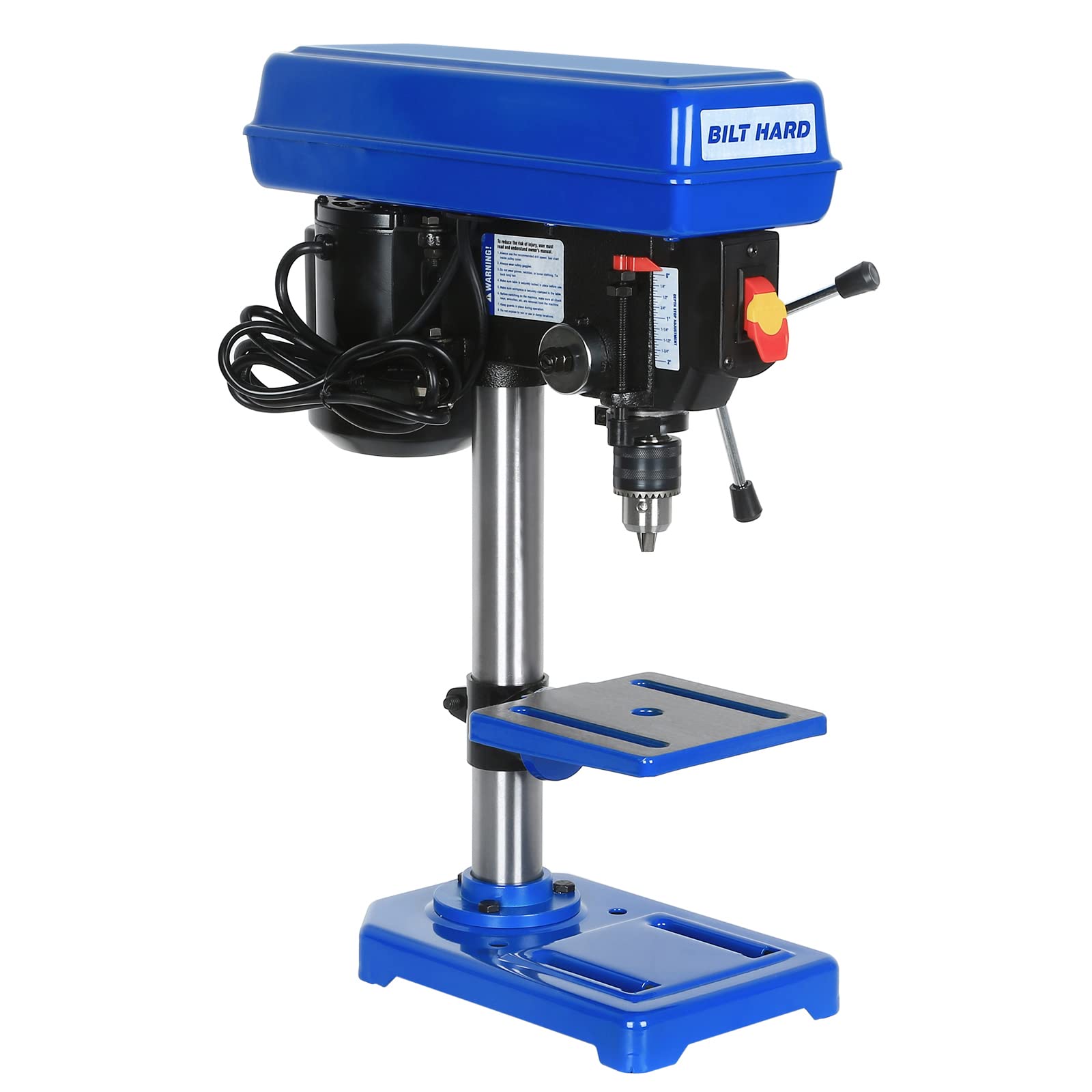 BILT HARD 2.3-Amp 8 inch 5-Speed Drill Press with Drill Vise, Tabletop Drilling Machine, CSA Listed