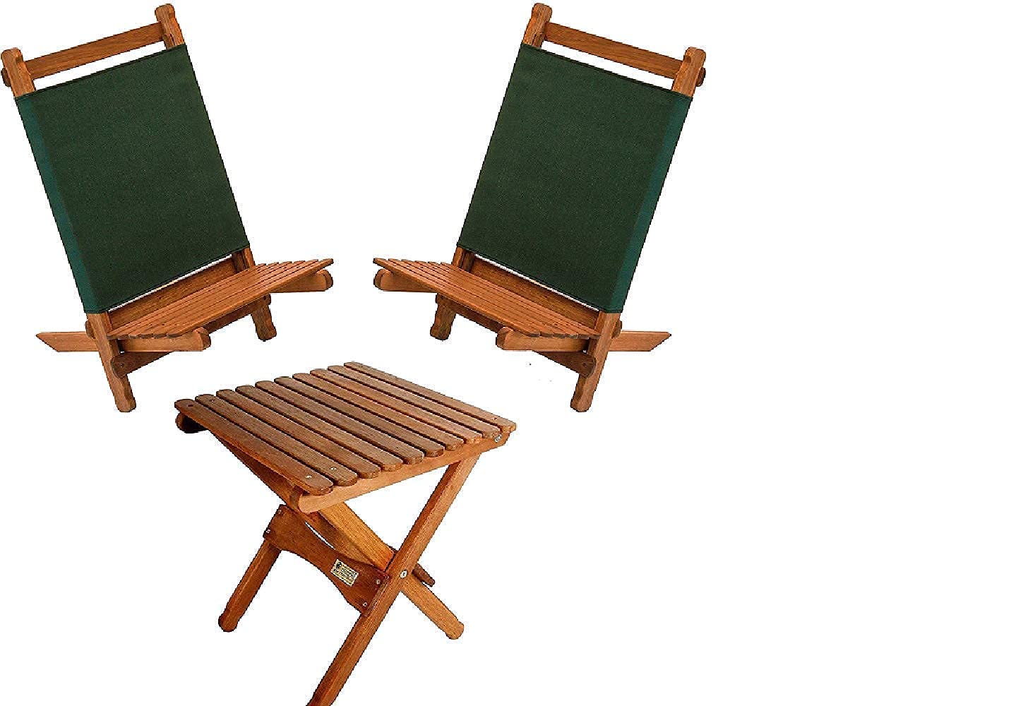 BYER OF MAINE, Pangean Lounging Bundle, Small Table and Lounging Chairs, Green