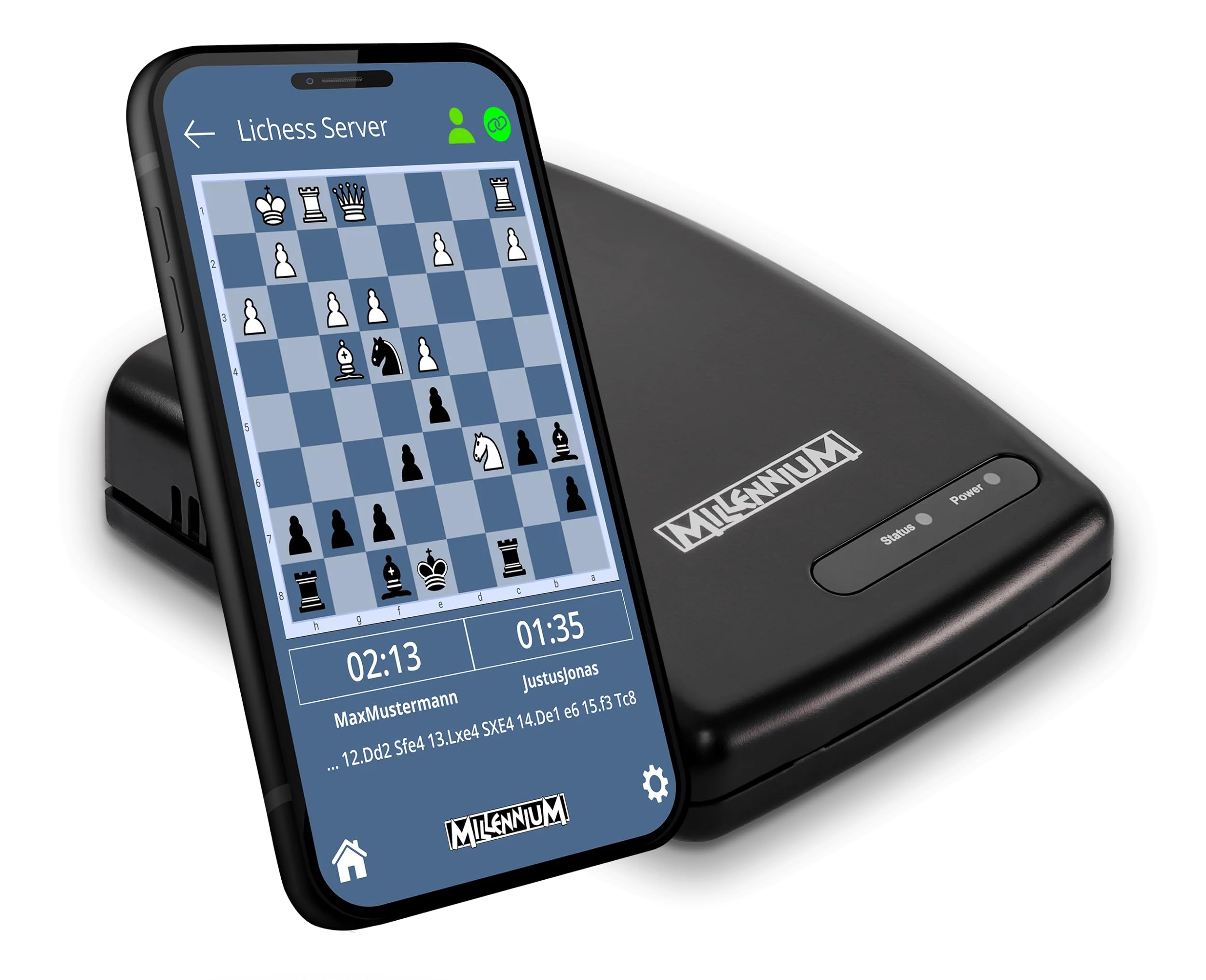 Millennium ChessLink, Model M822 - USB & Bluetooth Connections ChessGenius Exclusive, Model M820