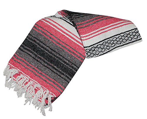 Canyon Creek Authentic Mexican Yoga Falsa Blanket (Pink)