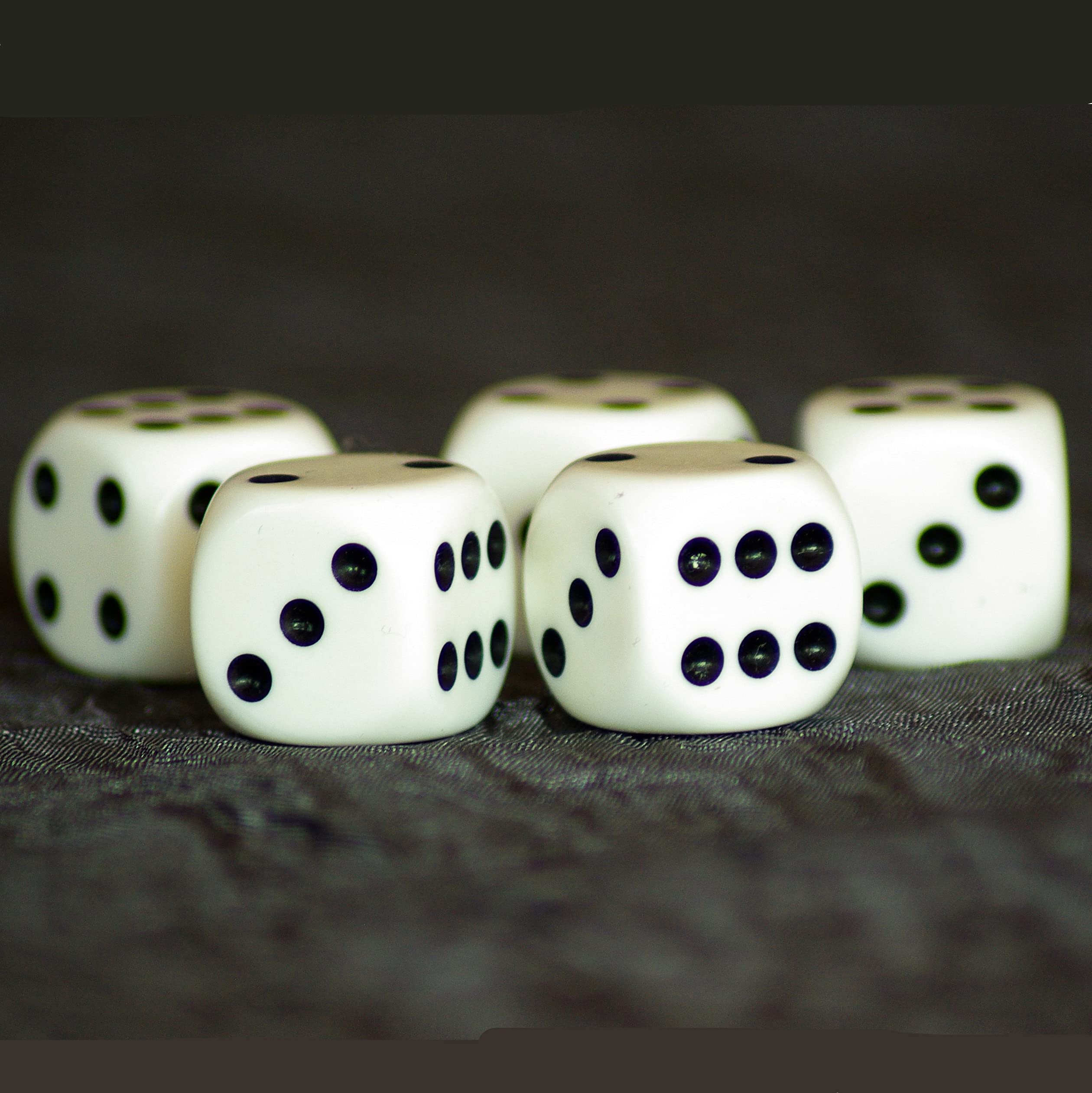 Professional Double Layers Faux Leather Dice Cup Set with 5 Dice for Most Dice Games