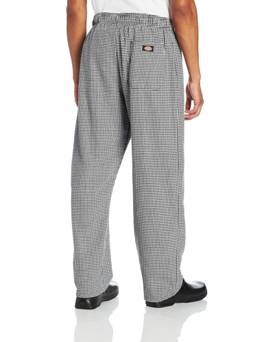 Dickies Men's Traditional Baggy with Zipper Fly Chef Pant, Houndstooth, XX-Large