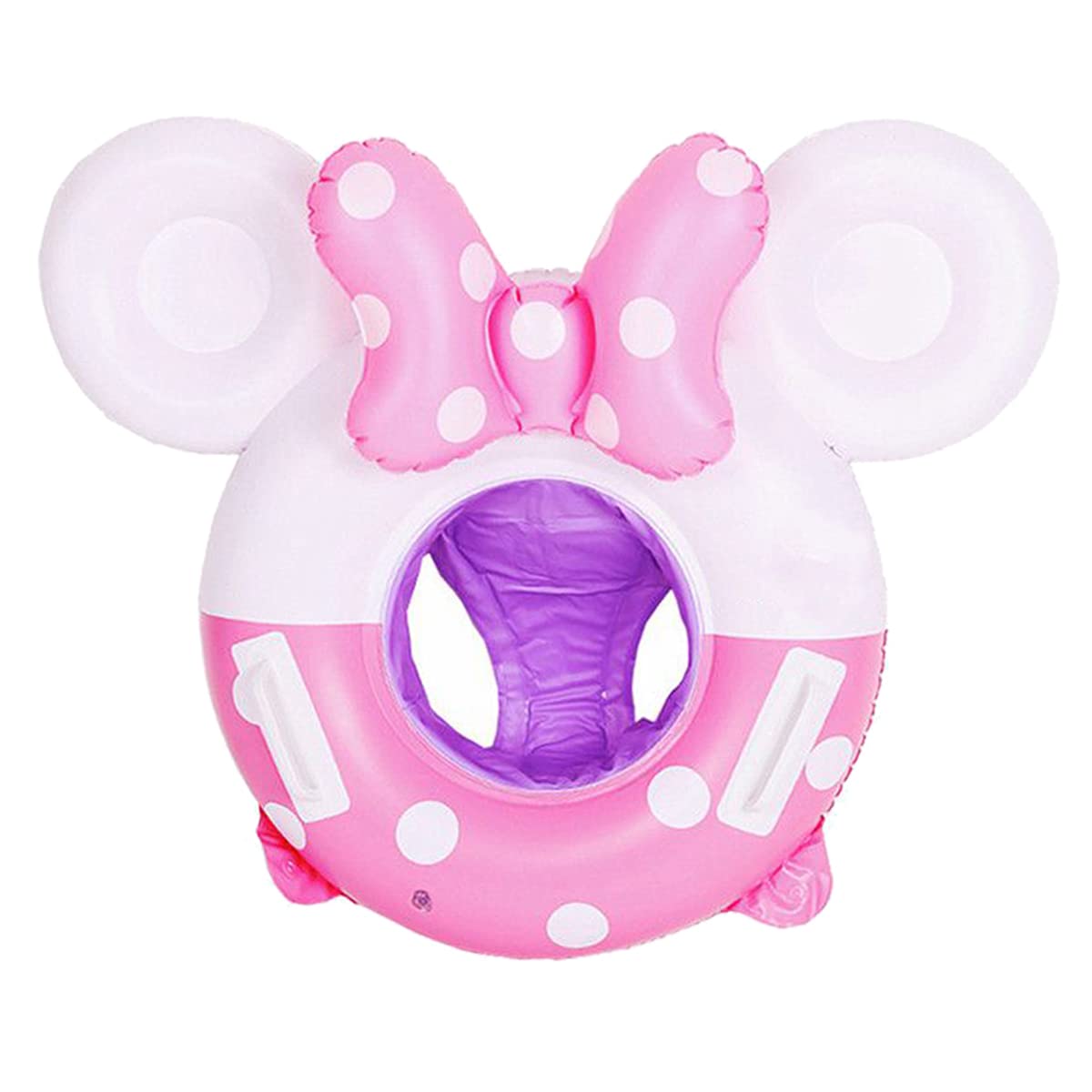 MC TTL Swimming Float Pink Mouse Cartoon Kids Baby Swimming Ring Inflatable Pool Floating Round Pool Children Toy Float Thick.