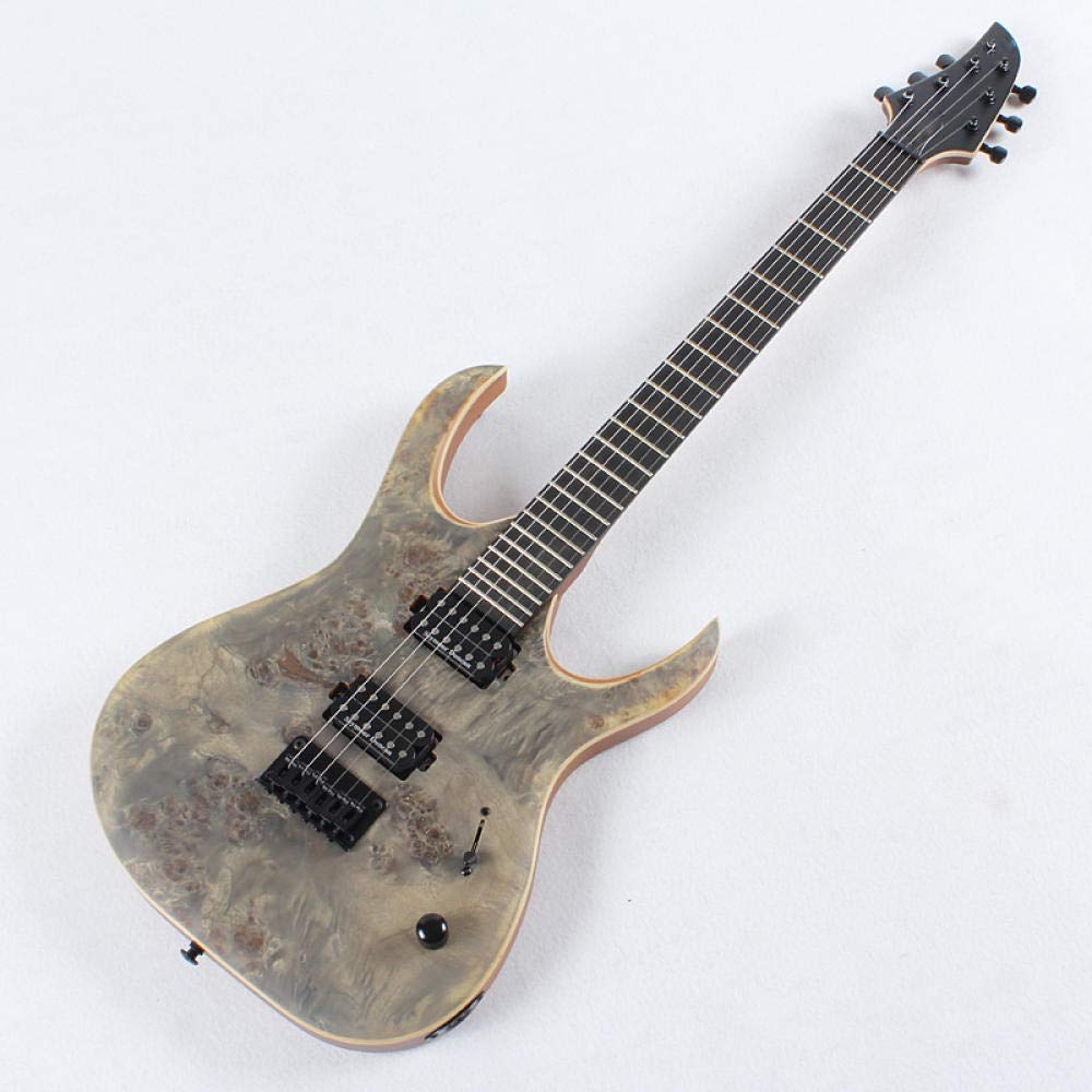 CJWSLYT Guitar 6 String Electric Guitar, Ebony Fingerboard and Maple Top Wooden Lock Head Steel String Guitar ZDANFDD (Color : 1)