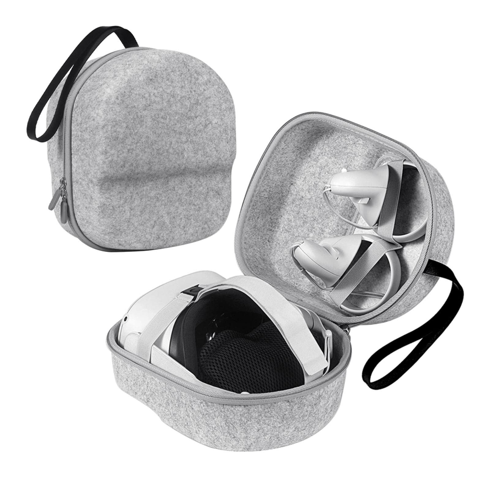 Carrying Case for Oculus Quest 2, Portable Hard EVA Protective Cover Storage Bag Box with Lens Protection Pad & Mesh Pocket, Travel Case for -Oculus Quest 2 VR Headset and Accessories