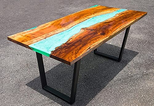 Epoxy Table, Live Edge Wooden Table, Natural Wood,Dining table, Natural Epoxy Table, Resin Table, Epoxy Resin River Table