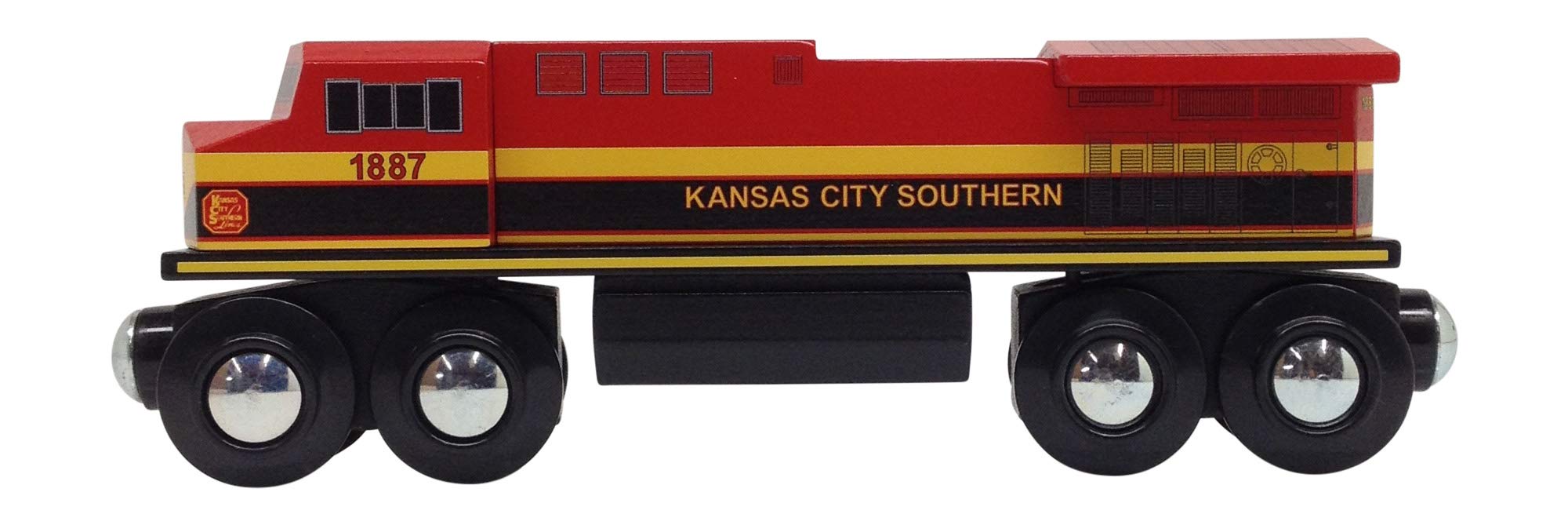 Choo Choo Track & Toy Co. --- Kansas City Southern Diesel Locomotive Wooden Train