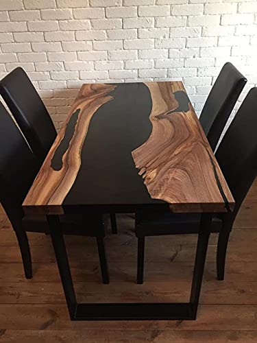 Epoxy Table, Live Edge Wooden Table, Natural Wood,Dining table, Natural Epoxy Table, Resin Table, Epoxy Resin River Table