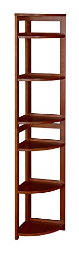 Regency Flip Flop 67-inch High Corner Folding Bookcase- Cherry