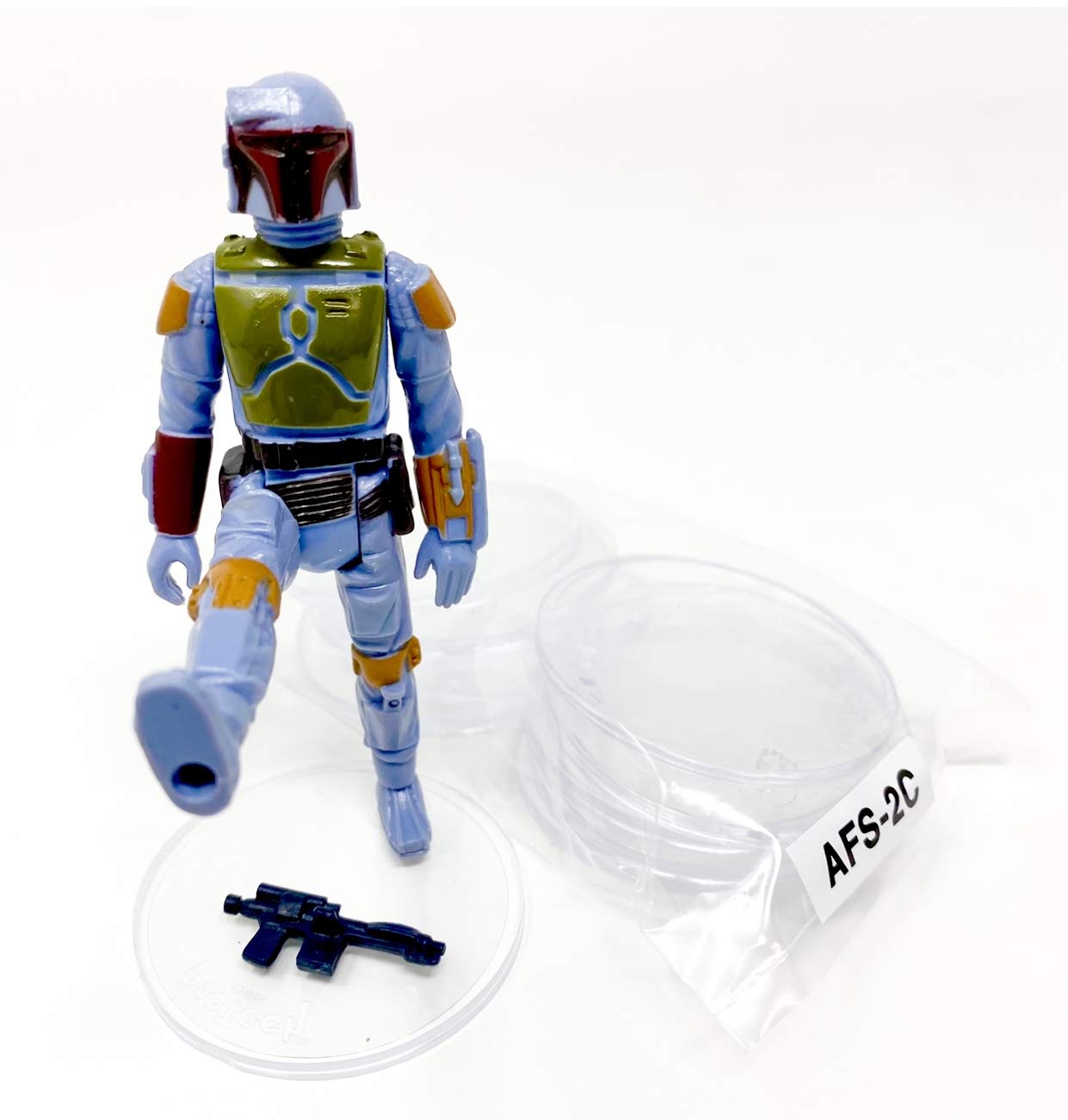 Protech AFS-2C Clear Action Figure Stands fit Vintage Star Wars Figures & More, Pack of 10