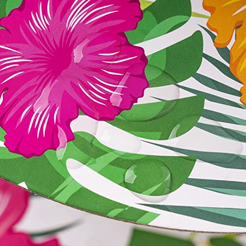 Royal Bluebonnet Tropical Cupcake Stand, 3 Tier Cupcake Stand, Hawaiian Cupcake Stand for Tropical Party Decorations, Cardboard Cupcake Stand for Birthday Party, Luau Cupcake Stand, Cup Cake Stand