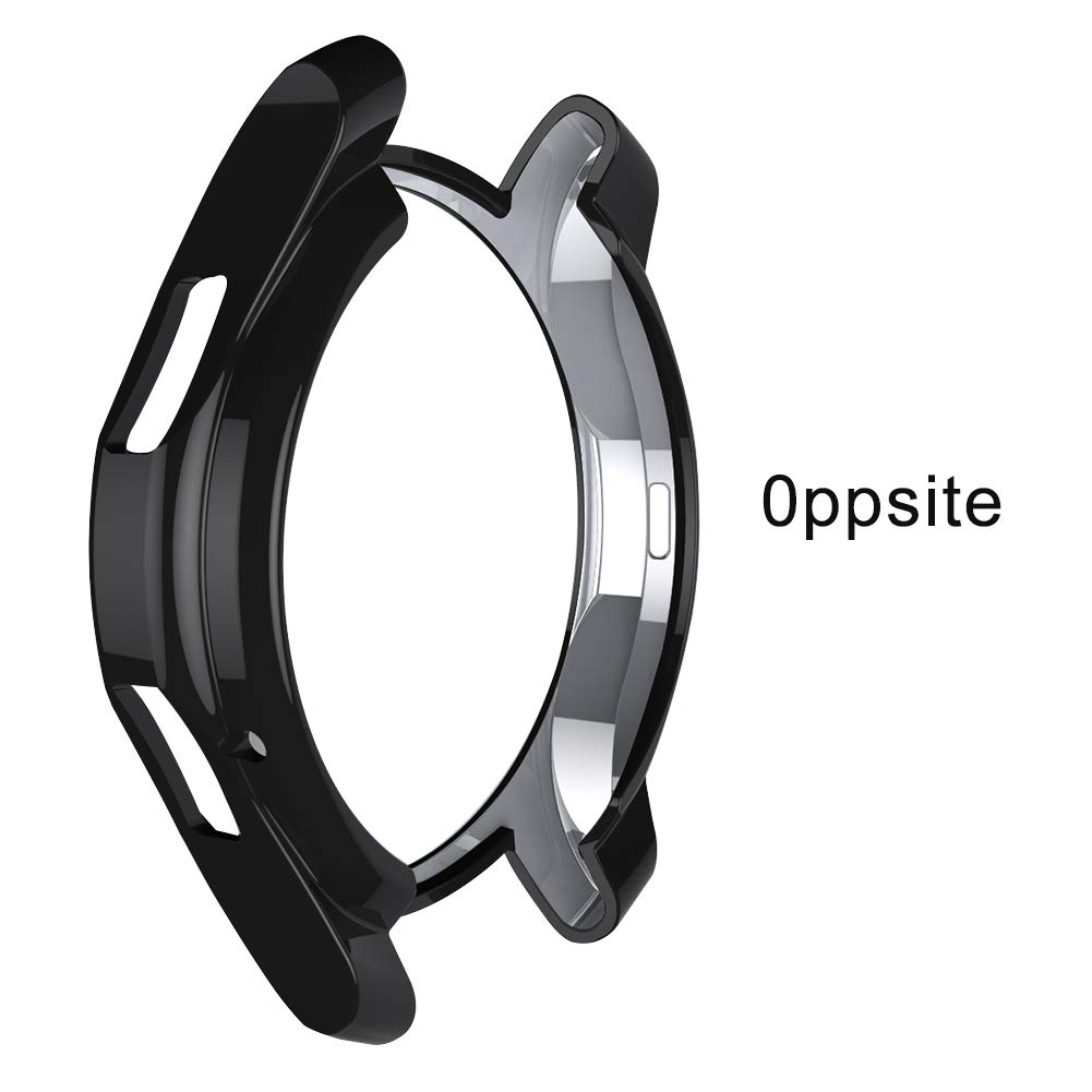 Case Compatible with Samsung Galaxy Watch 46mm, NaHai TPU Slim Plated Case Scratch-Proof Cover All-Around Protective Bumper Shell for Galaxy Watch 46mm SM-R800, (Not Galaxy Watch 4 Classic 46mm)