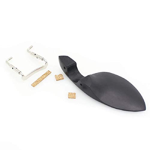 Chienti - High Grade Ebony 3/4 4/4 Violin Chin Rest Chinrest Wood with Standard Bracket Black