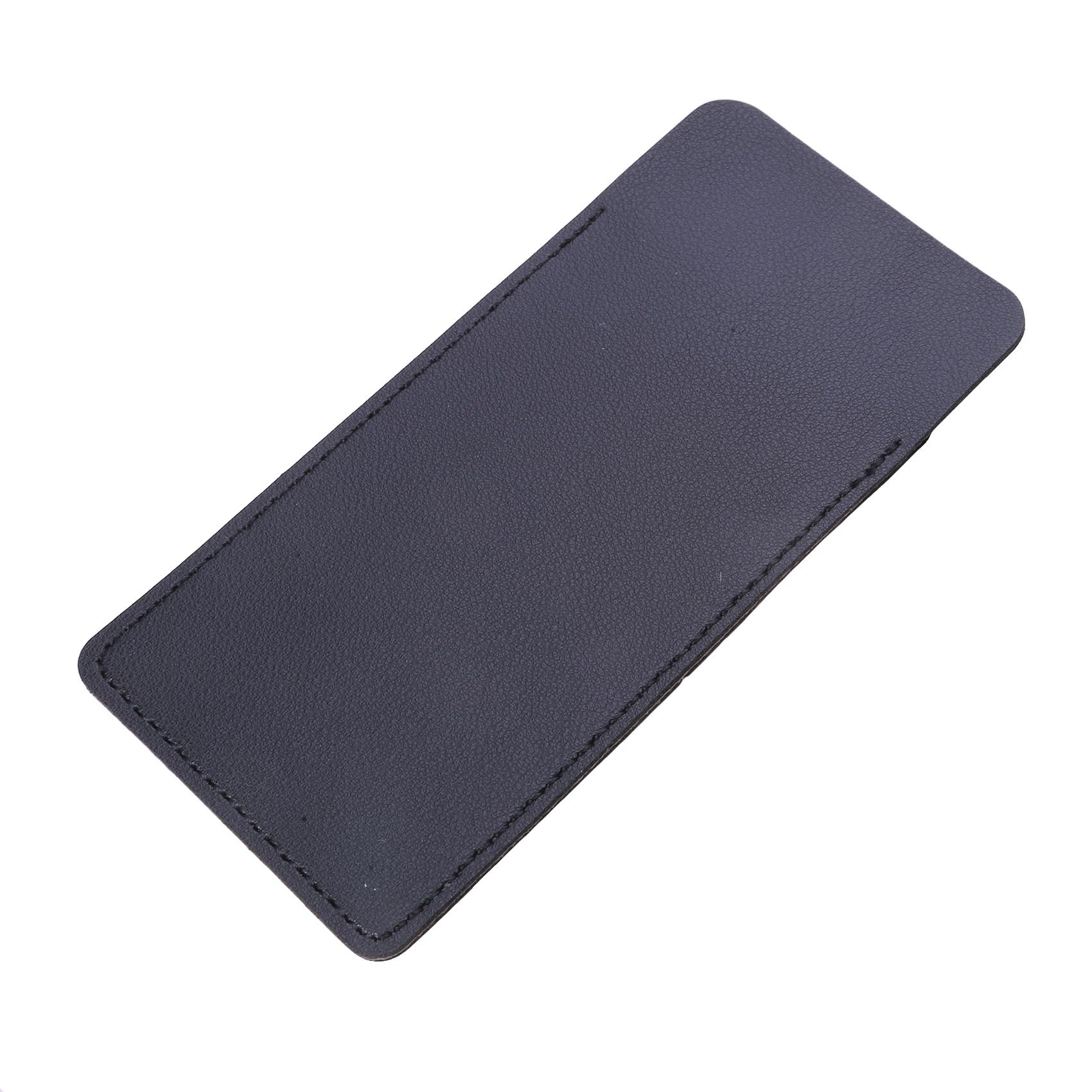 Generic 6.1x2.9inch Genuine Leather Heavy Duty Pocket Protector Pen Holder Pouch for Shirts,Lab Coats,Pants - Multi-Purpose - Holds Pens,Pointers,Pencils,and Notes (Black)