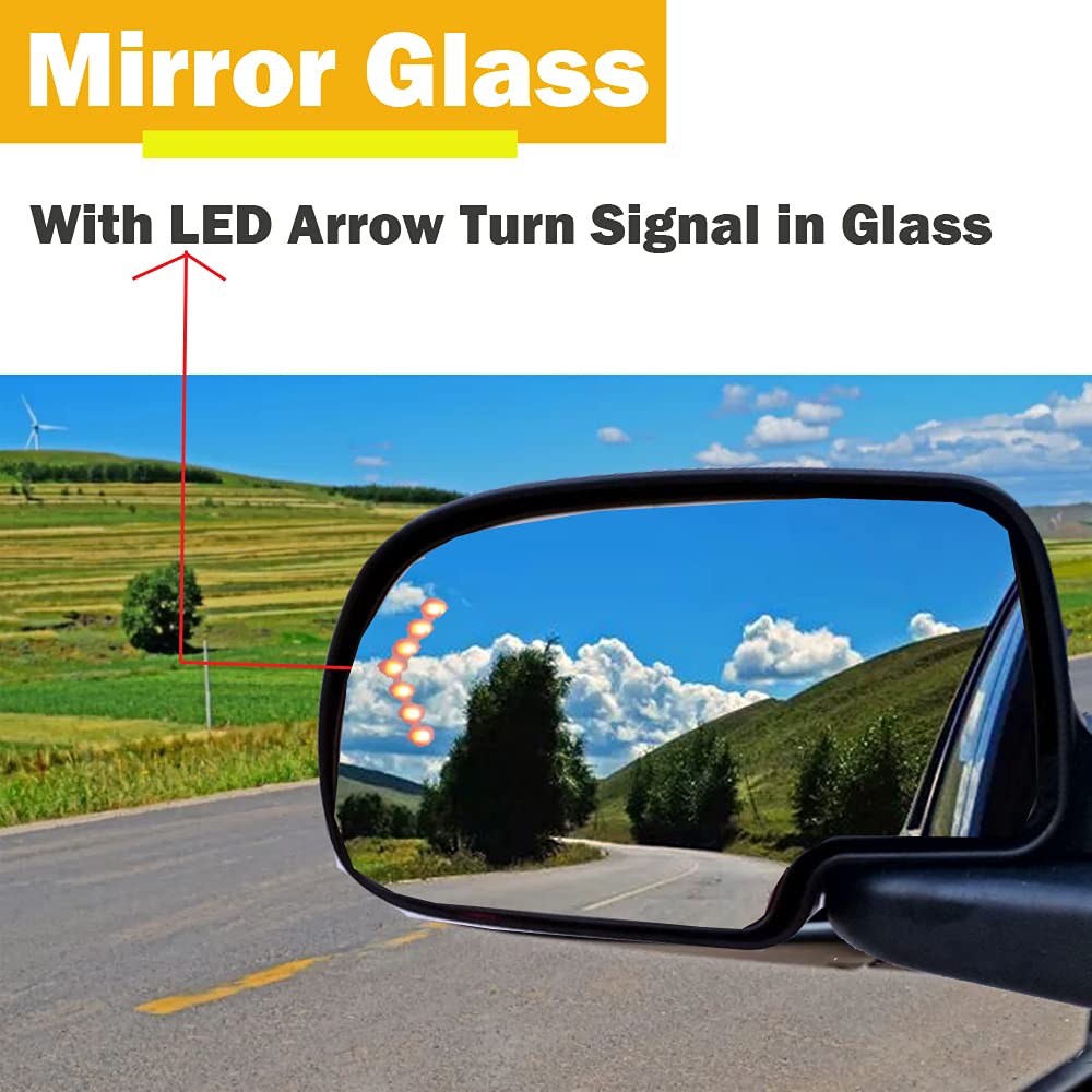 Driver Left Side Heated Mirror Compatible with 2011-2014 Ford F150 Blind Spot Mirror Glass - Side Rearview Convex Mirror w/backing Holder - Replace# BL3Z-17K707-E