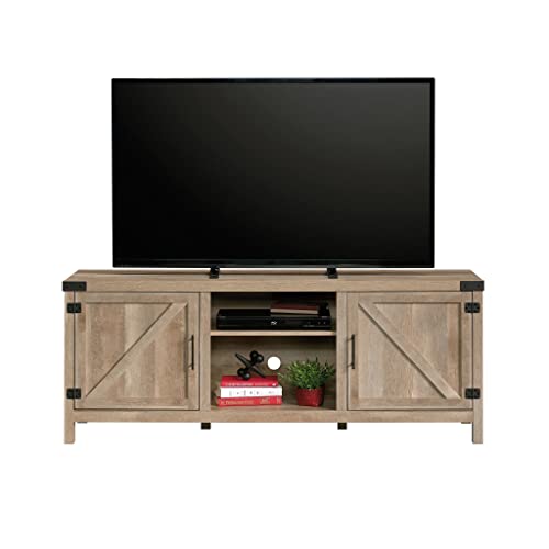 Sauder Bridge Acre Credenza, for TV's up to 65", Lintel Oak Finish