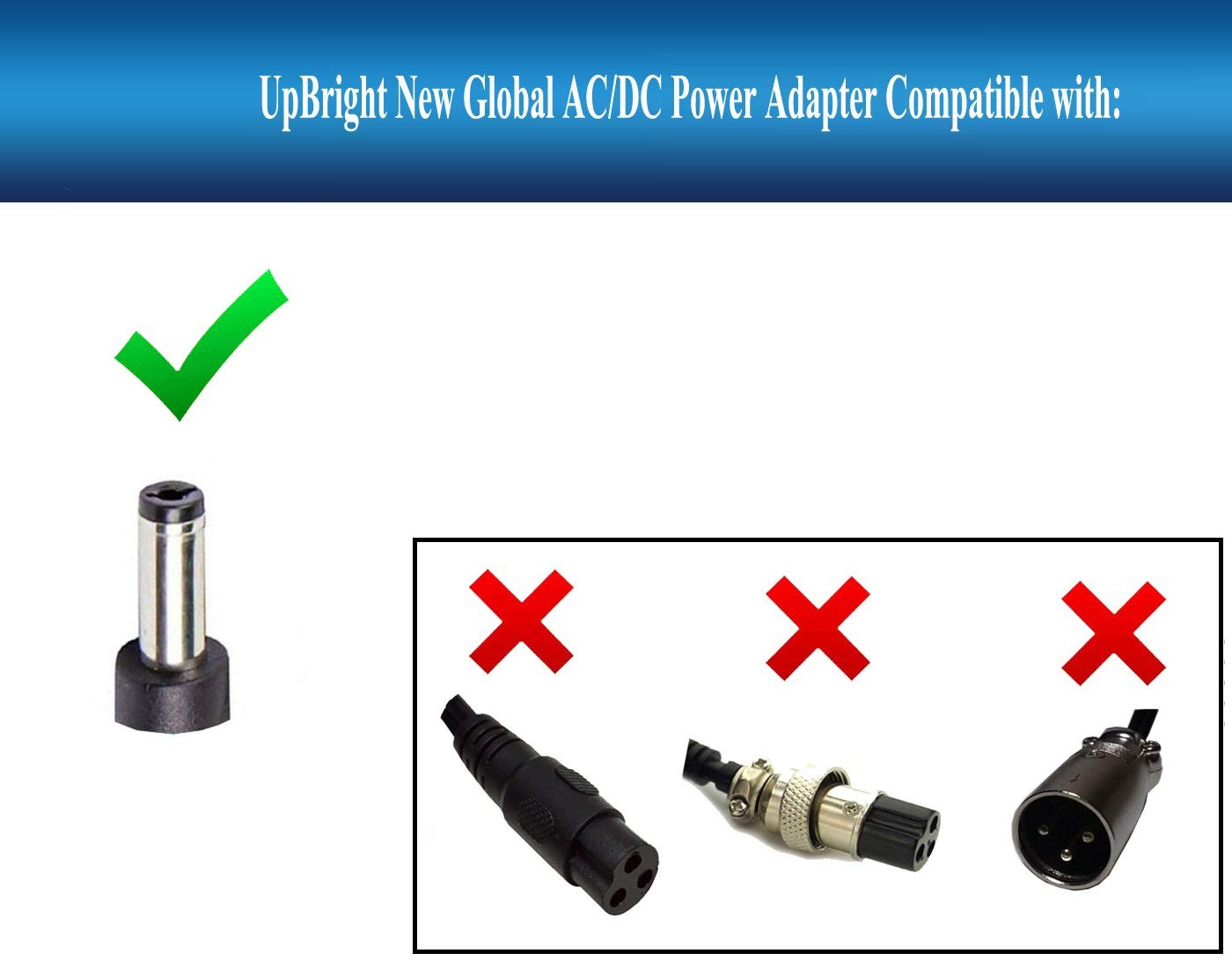 UpBright 24V AC/DC Adapter Compatible with Pulse Performance Products 100W 24 Volt Lightning Electric Scooter 100 watt 24Vdc Green Machine ATV Four Wheeler Quad Ride On LightWave 161112 jrt11 Charger