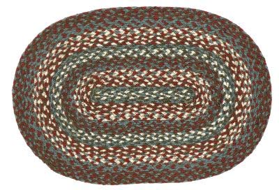 IHF Home Decor Serenity Premium Braided Collection | Primitive, Rustic, Country, Farmhouse Style | Jute/Cotton | 30Days Risk Free | Accent Rug/Door Mat(13"x19" Placemat) Set of 4