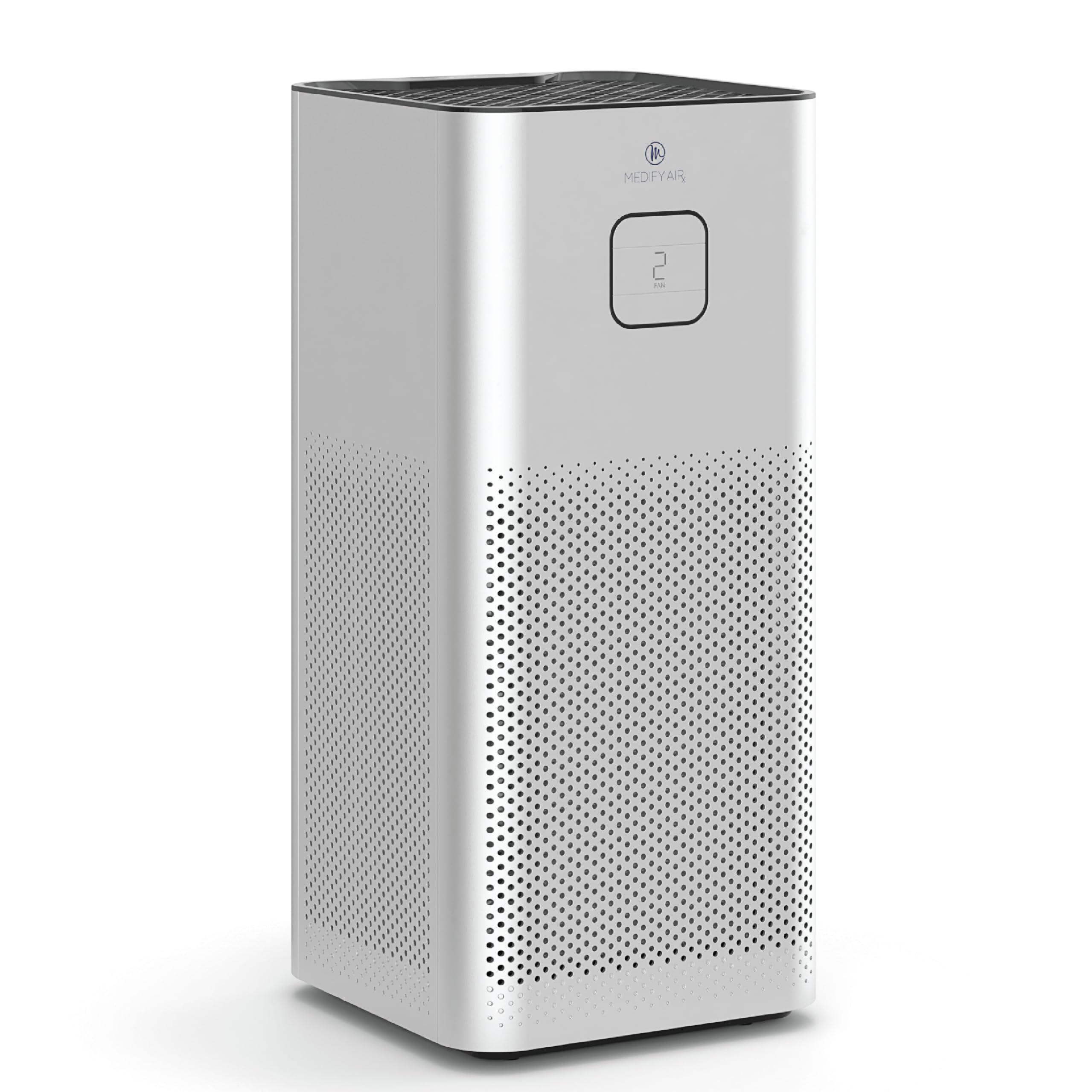 Medify MA-50 Air Purifier with H13 True HEPA Filter with UV | 1100 sq ft Coverage | for Smoke, Smokers, Dust, Odors, Pollen, Pet Dander | Quiet 99.9% Removal to 0.1 Microns | Silver, 1-Pack