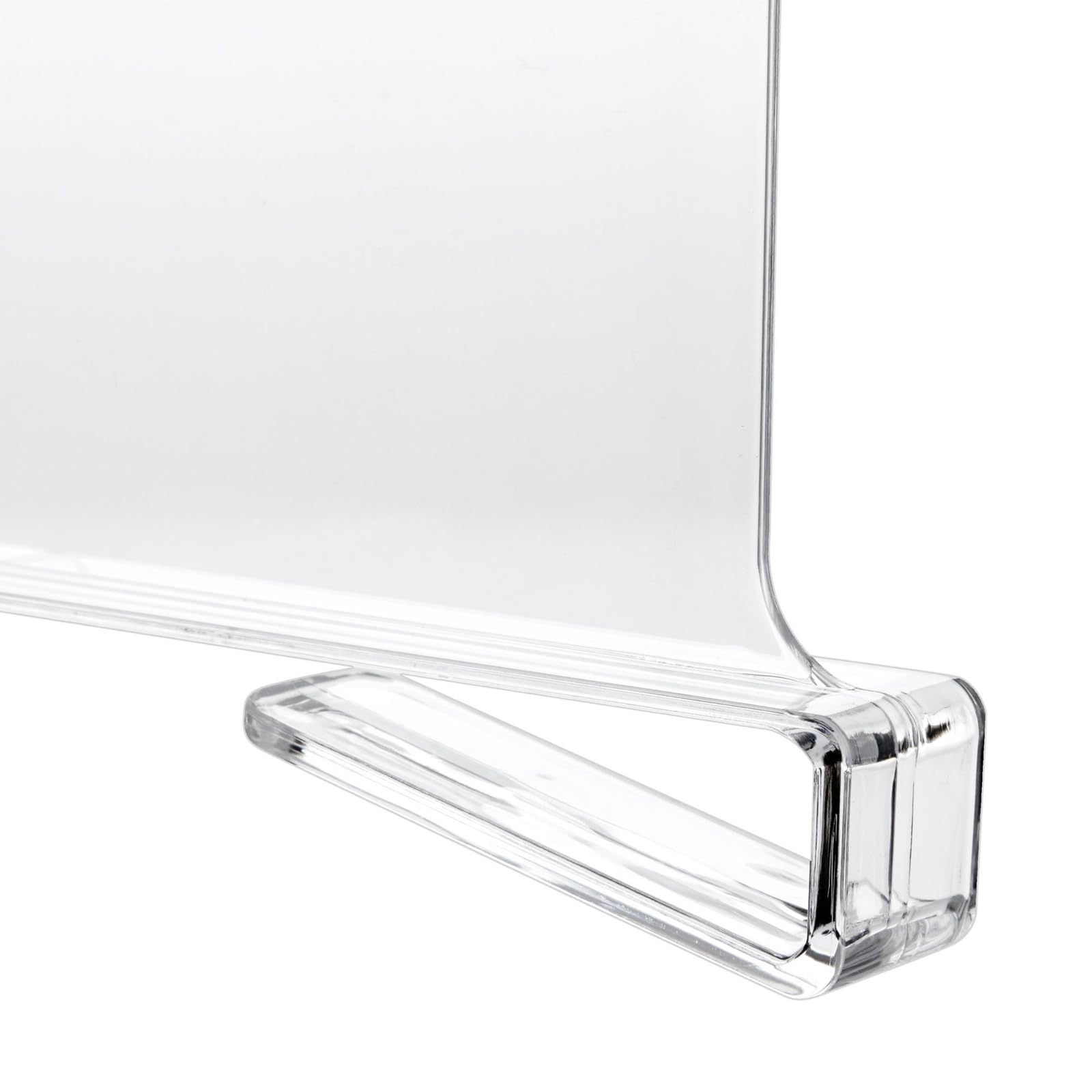 Juvale 6 Pack Clear Shelf Dividers for Closet Organization, Clothes Dividers for Shelves (8.25 x 11 in)
