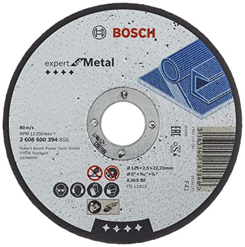 Bosch 2608600394 Expert for Metal Straight Cutting disc, 125 mm