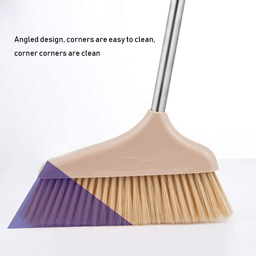 DEPILA NLIAN- and Dustpans Sets, Remove the Steel Pipe Handle Grips Sweep Set Durable Sweeper Lobby Home Kitchen Office Commercial Hardwood Floor Use dustpan set