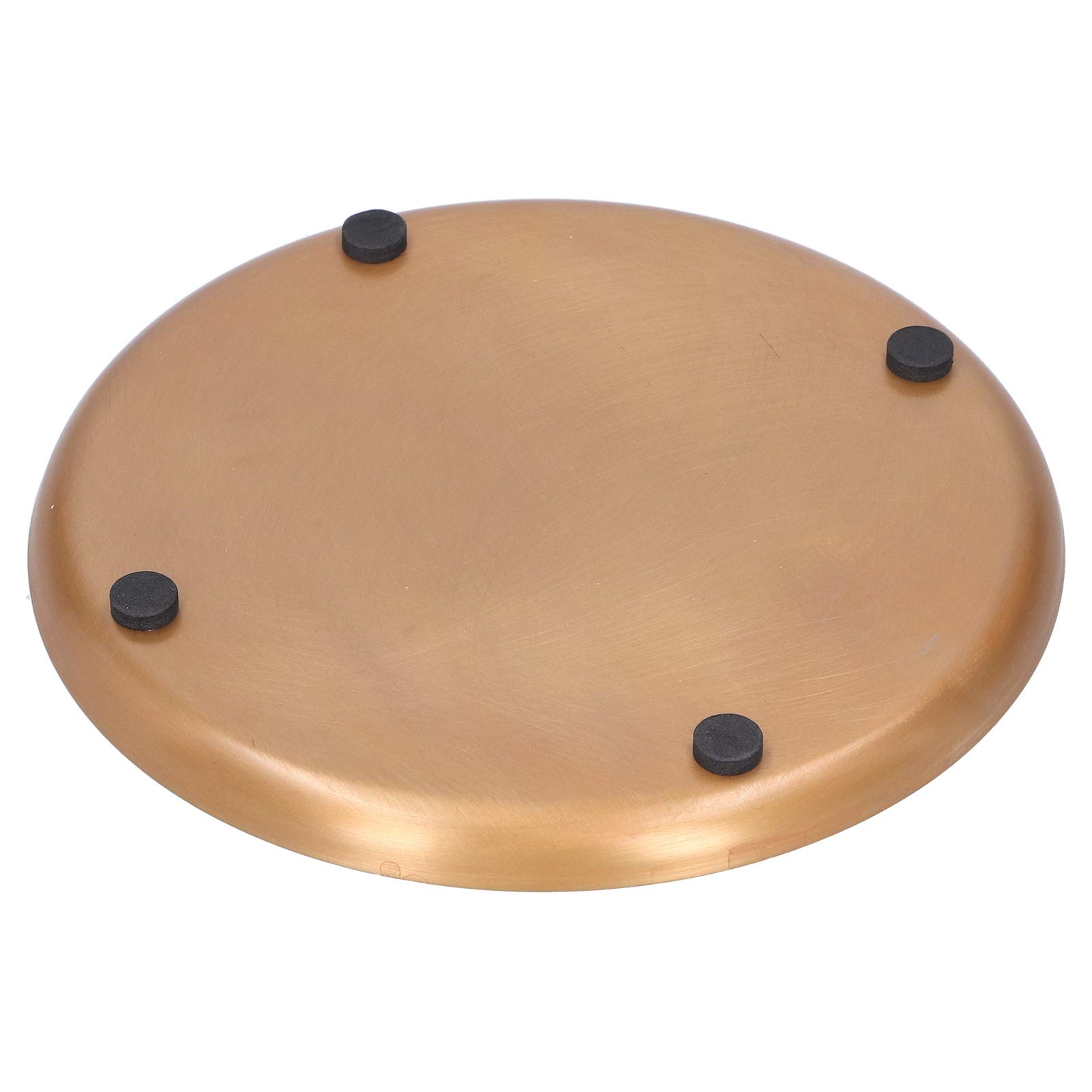 DEPILA Round Pine Tree Pattern Pot Holder, Tea Tray Japanese Style Hand Made Tea Cup Holder Red Copper Plate Teaware for Home Use Dish