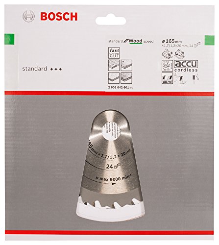 Bosch 2608642601 Circular Saw Blade "Top Precision" Sewoh 6.5inx20mm 24T