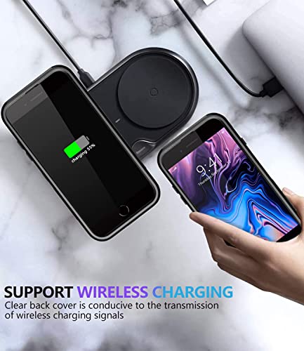 Diverbox Case [Shockproof] [Dropproof] [Dust-Proof],Heavy Duty Protection Phone Cover for Apple iPhone 8 Plus & 7 Plus (Black)