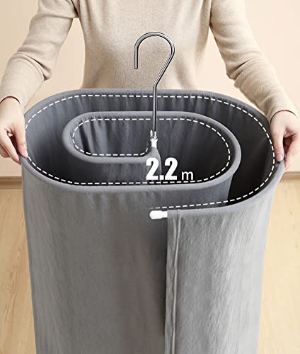 DEPILA Spiral Sheet Hanger Space Saving Hangers for Sheets Bedspreads Coverlets Mattresses Tablecloths Sofa Covers Blankets Shawls Scarfs Capes A9 Coat Hanger