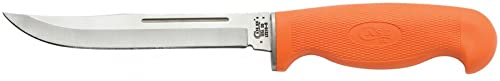 Case xx Orange Synthetic Fixed Blade Hunter Knife Stainless Clip Blade Knives