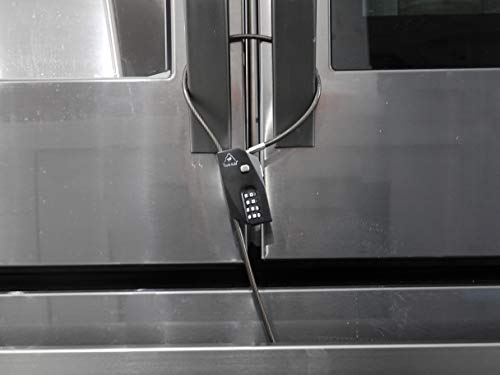 Fridge Lock, Appliance Lock, Refrigerator Lock, French Door Lock, Adjustable Cable Combination Lock, Child Safety Cabinet Lock, Lock for Cabinet, Appliance Lock, Multi-Functional Combination Lock