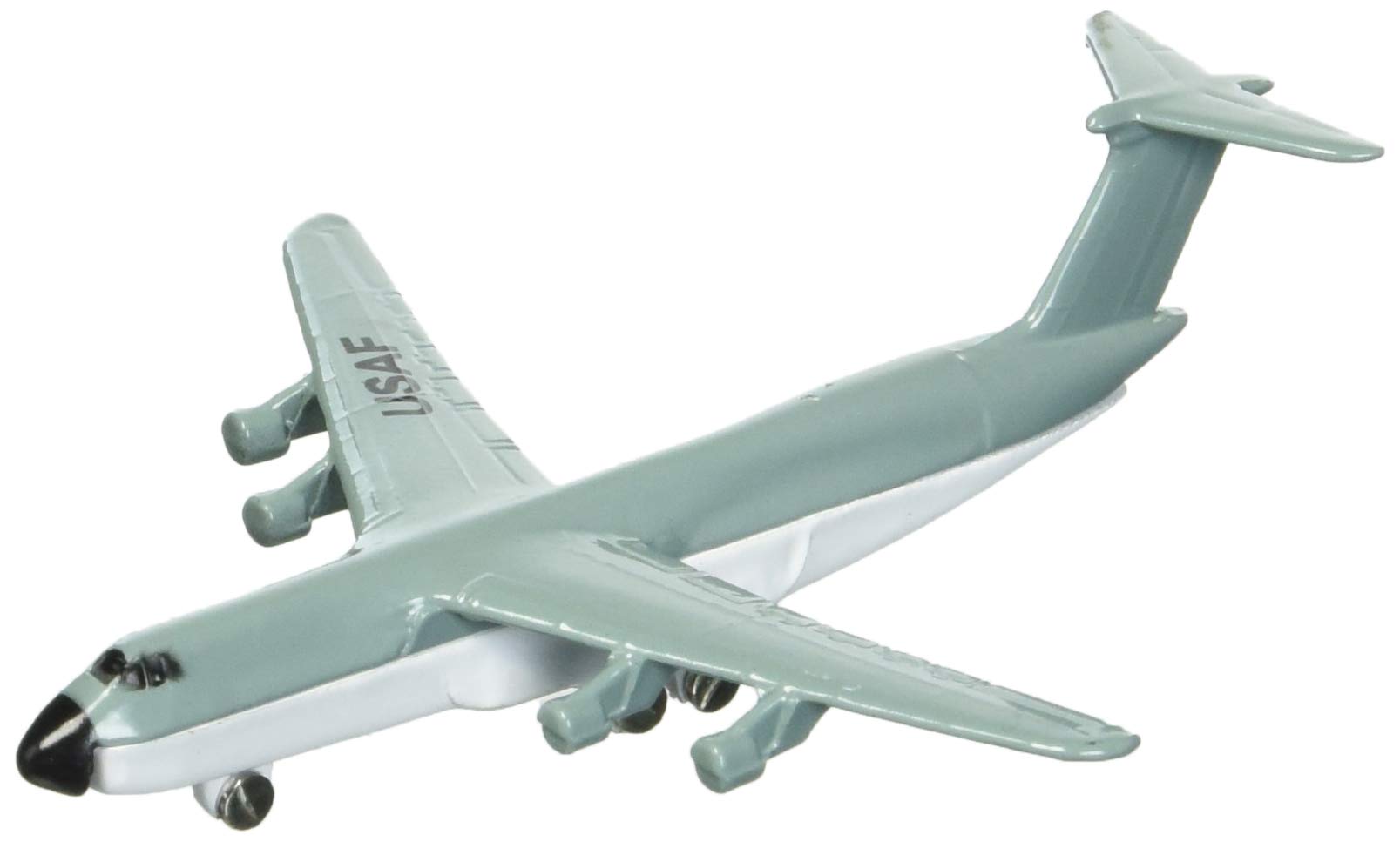 Hot Wings Planes C-5 Galaxy with Connectible Runway Die Cast Plane,Green