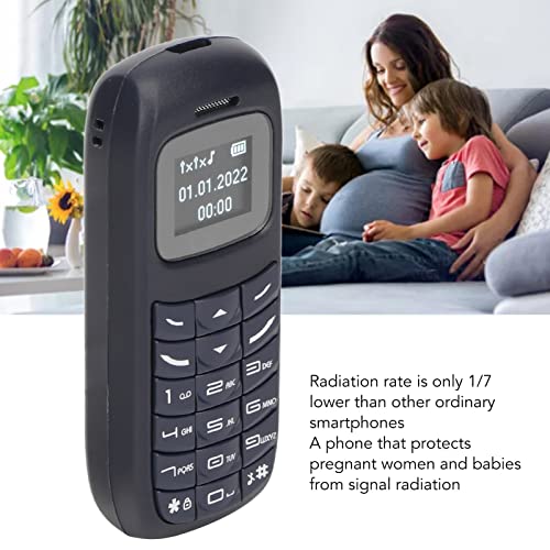 GLOGLOW Unlocked Cell Phone, 0.66inch Screen Mini Button Phone Multifunction Dual SIM Card Dual Standby for Calling (Blue)