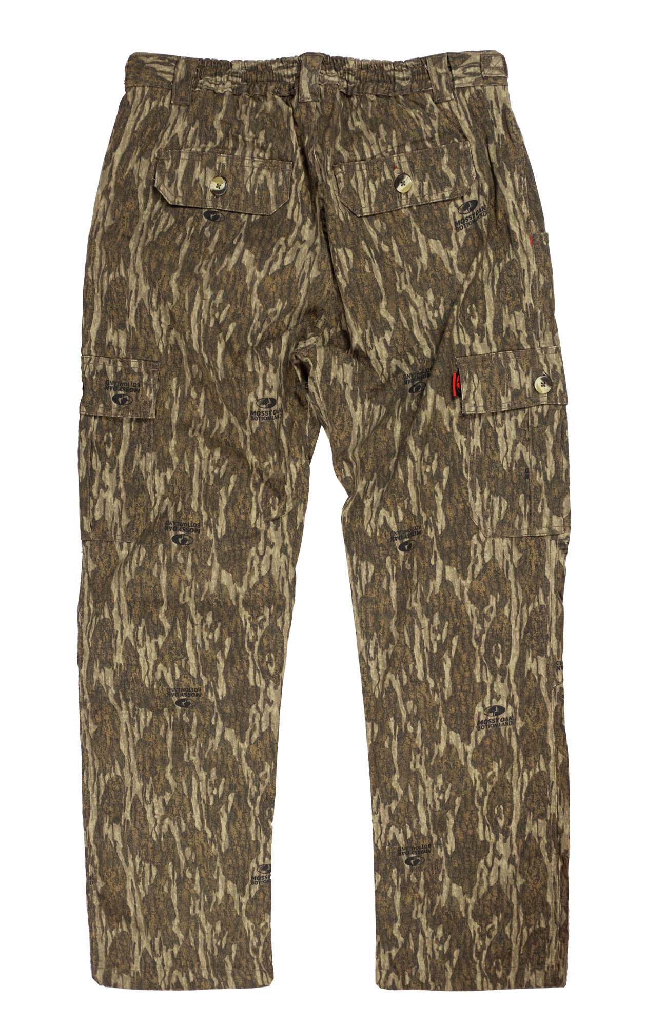 Mossy Oak Cotton Mill 2.0 Camo Hunting Pants for Men Camouflage Clothes, Bottomland, Medium