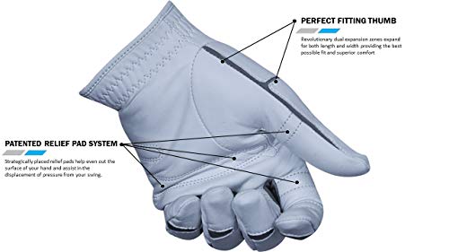 Bionic Men's Performance Grip Pro Premium Leather Golf Glove (X-Large, Right)