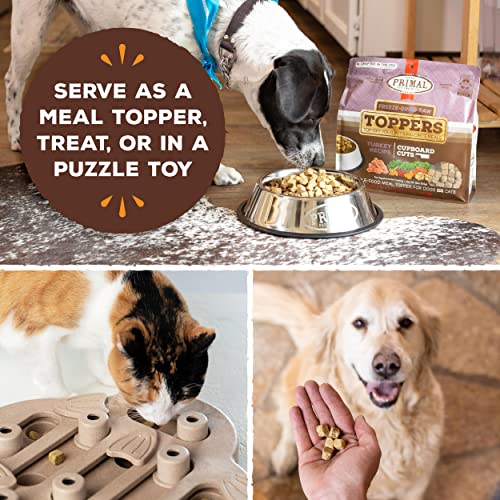 Primal Cupboard Cuts Freeze Dried Raw Cat Food & Dog Food Topper, Grain Free Meal Mixer for Dogs & Cat (Chicken, 3.5 oz)