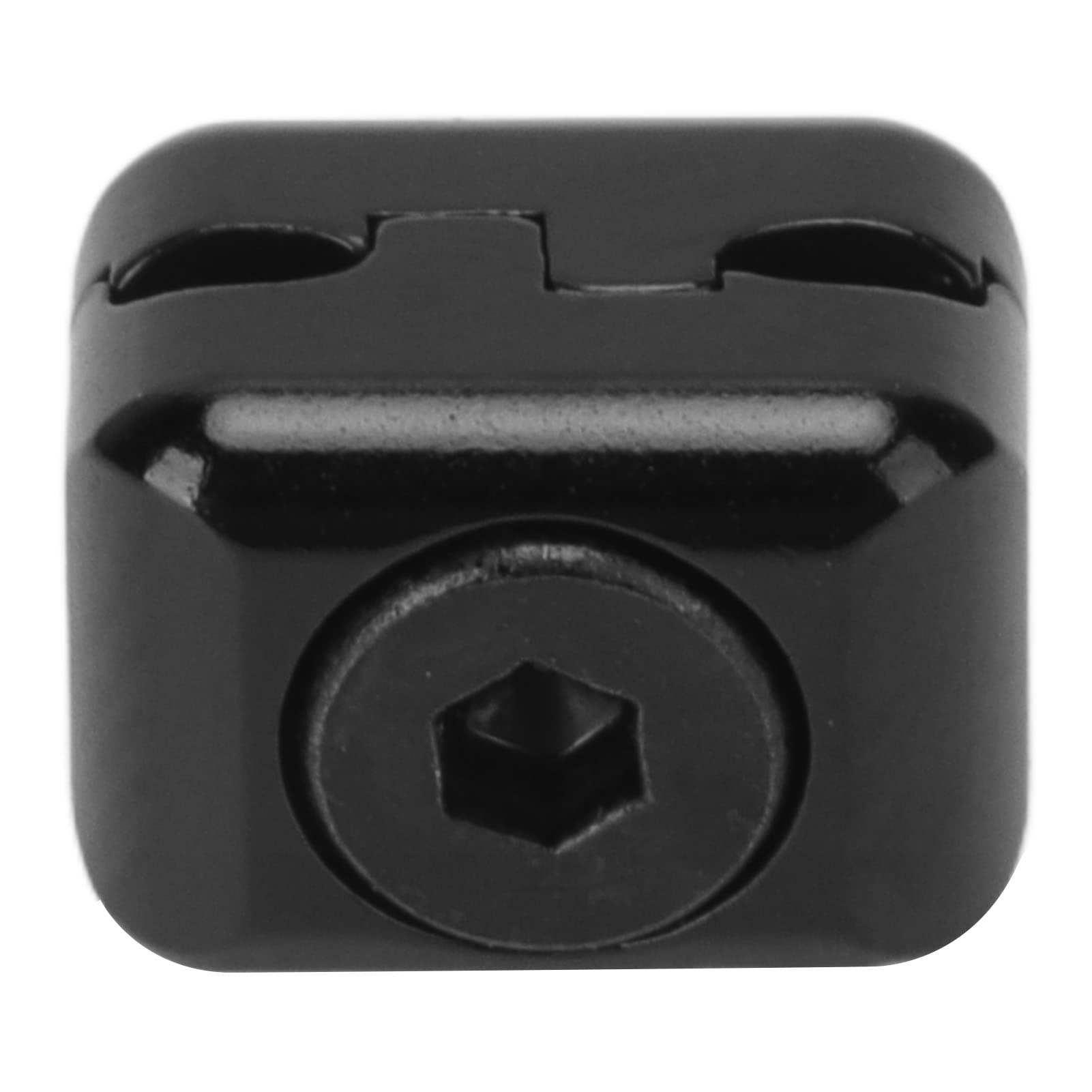 Compound Bow Cable Fastener Clip, Easy to Install Aluminum Alloy Arrow Rest Cable Clamp Buckle Drop Away for Archery(Black)
