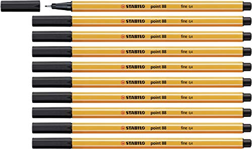 STABILO Point 88 FINELINER Superfine 0.4MM - Black